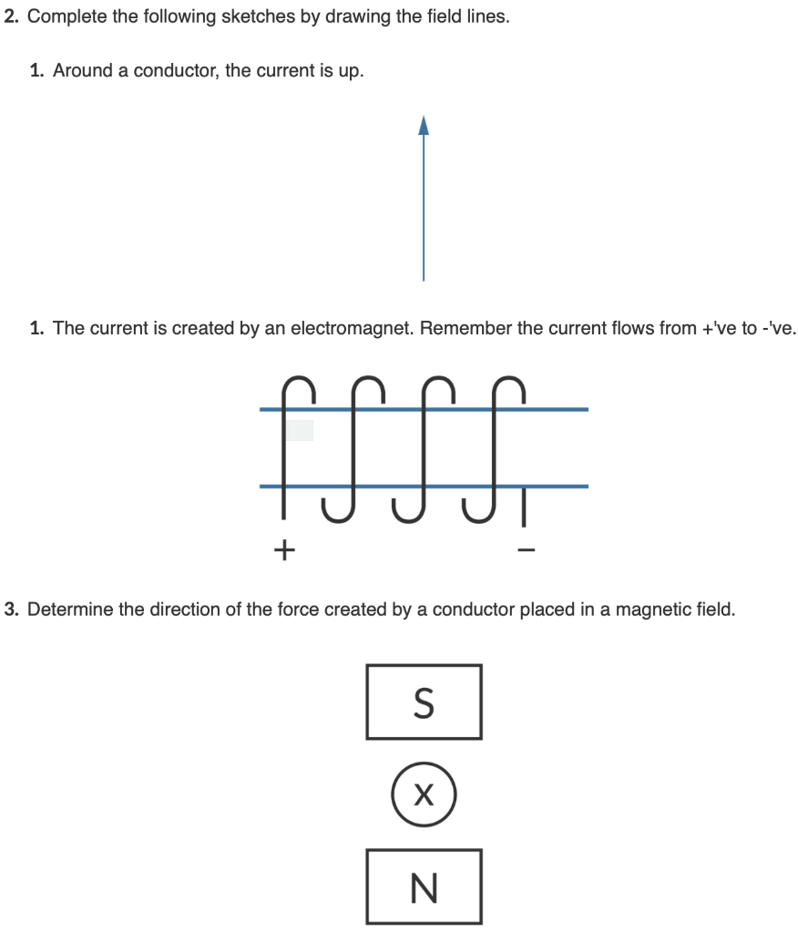 Solved 2. Complete the following sketches by drawing the | Chegg.com