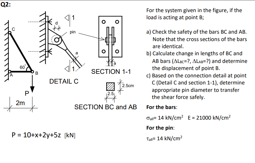Solved Q2: For the system given in the figure, if the load | Chegg.com