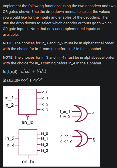 Solved Implement the following functions using the two | Chegg.com