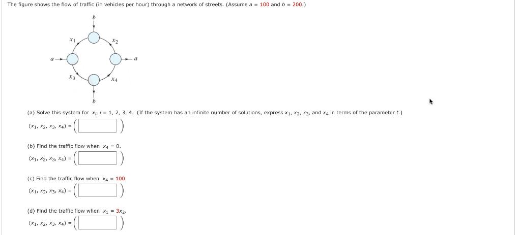 Solved figure shows the flow of traffic (in vehicles per | Chegg.com