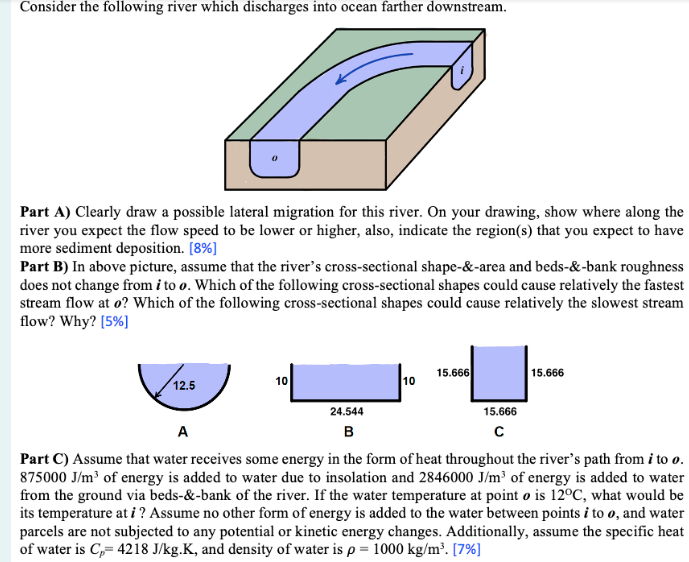 Solved Part A) Clearly draw a possible lateral migration for | Chegg.com