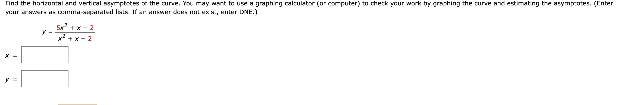 Solved your answers as comma-separated lists. If an answer | Chegg.com