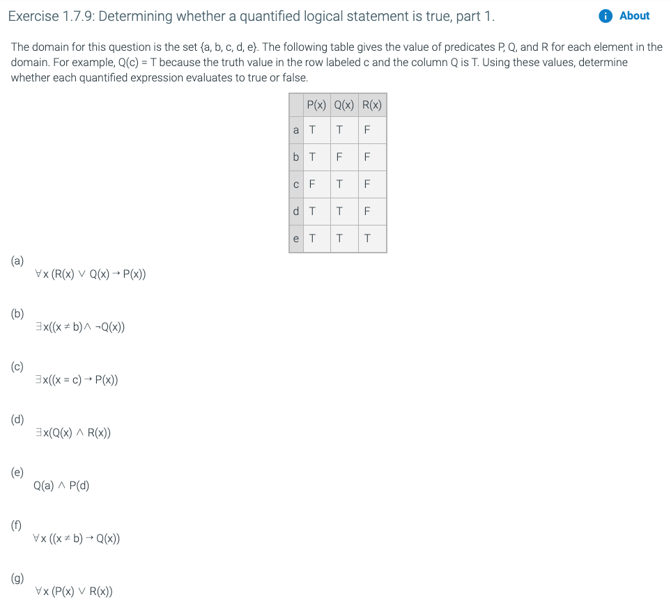 Solved Exercise 179 Determining Whether A Quantified 