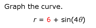 Solved Graph the curve. r = 6 + sin(40) A trough is filled | Chegg.com