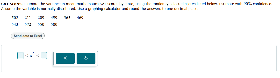 Solved SAT Scores Estimate the variance in mean mathematics | Chegg.com Solved SAT Scores Estimate the variance in mean mathematics | Chegg.com