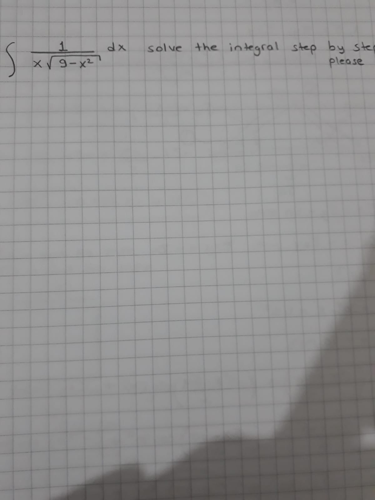 Solved dx solve the IS 1 x [g-x² integral step by step | Chegg.com