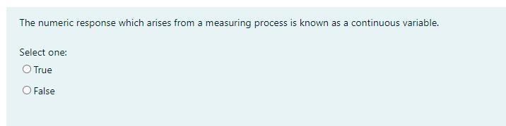 Solved The numeric response which arises from a measuring | Chegg.com