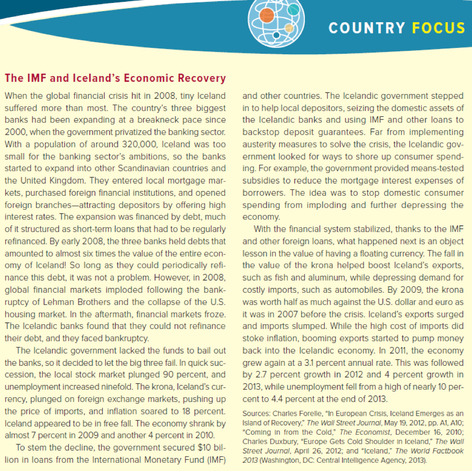 Solved What were the main causes of Iceland’s economic | Chegg.com