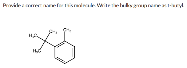 Solved Provide a correct name for this molecule. Write the | Chegg.com