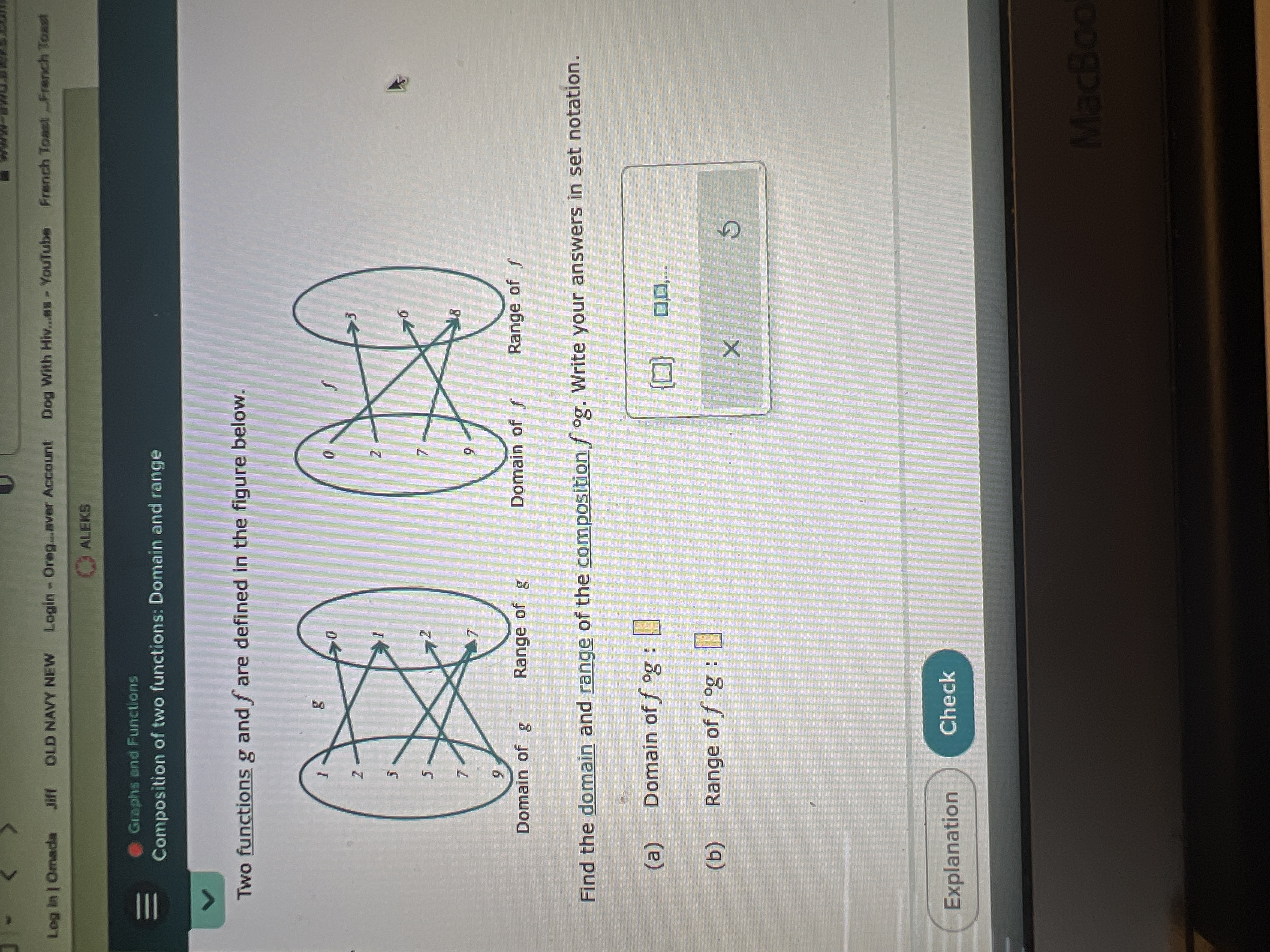 Solved Two functions g ﻿and f ﻿are defined in the figure | Chegg.com