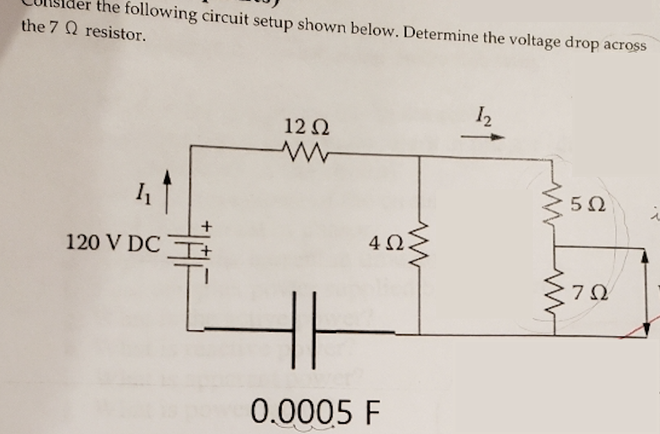Solved the 7Ω resistor. 0.0005 F | Chegg.com | Chegg.com