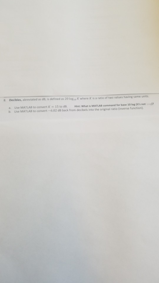 Solved The following is a Matlab exercise. Please provide | Chegg.com
