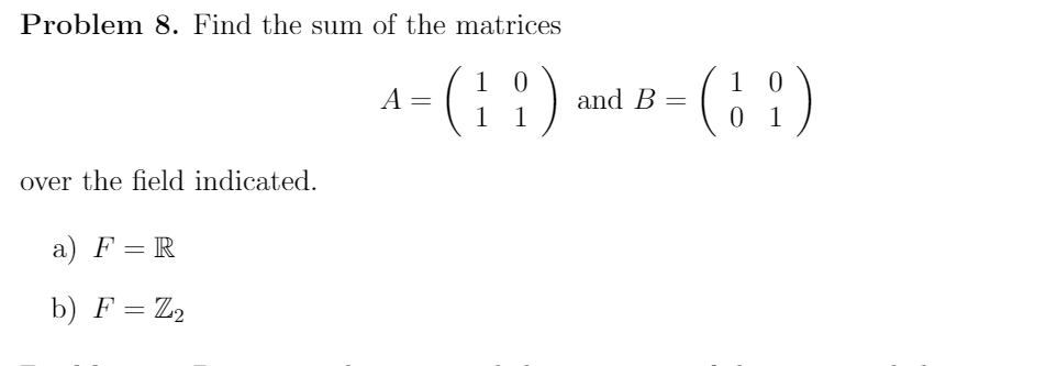 Solved Problem 6. Let V and W be vector spaces over the same | Chegg.com