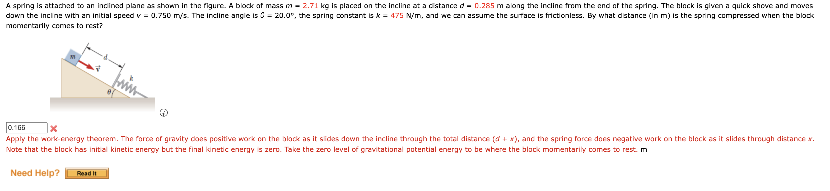 Solved momentarily comes to rest? | Chegg.com