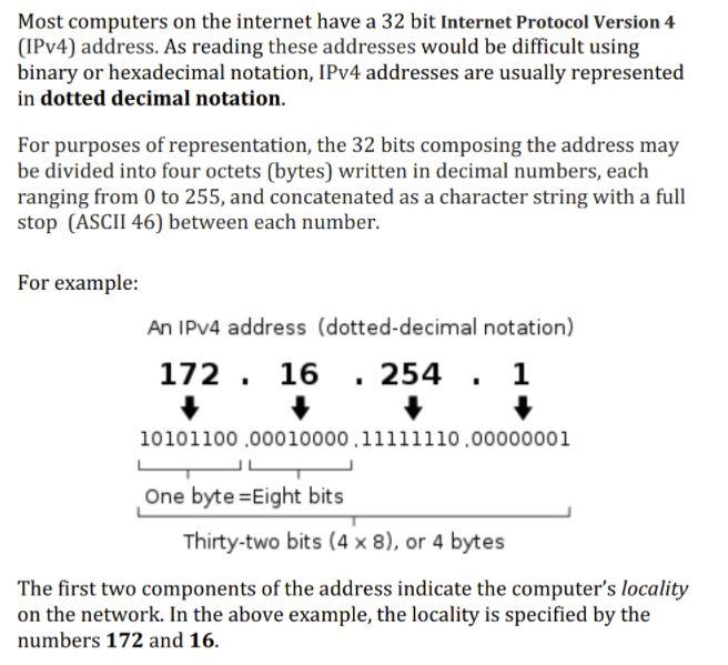 Solved Most computers on the internet have a 32 bit Internet | Chegg.com