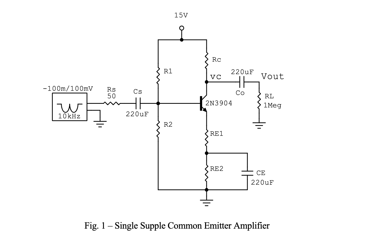 Solved 1. Draw the small signal model for the single supply, | Chegg.com