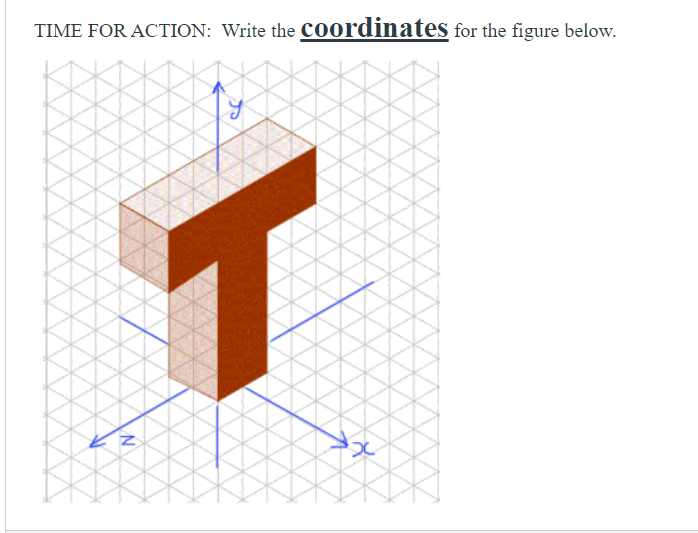 Solved TIME FOR ACTION: Write the coordinates for the figure | Chegg.com