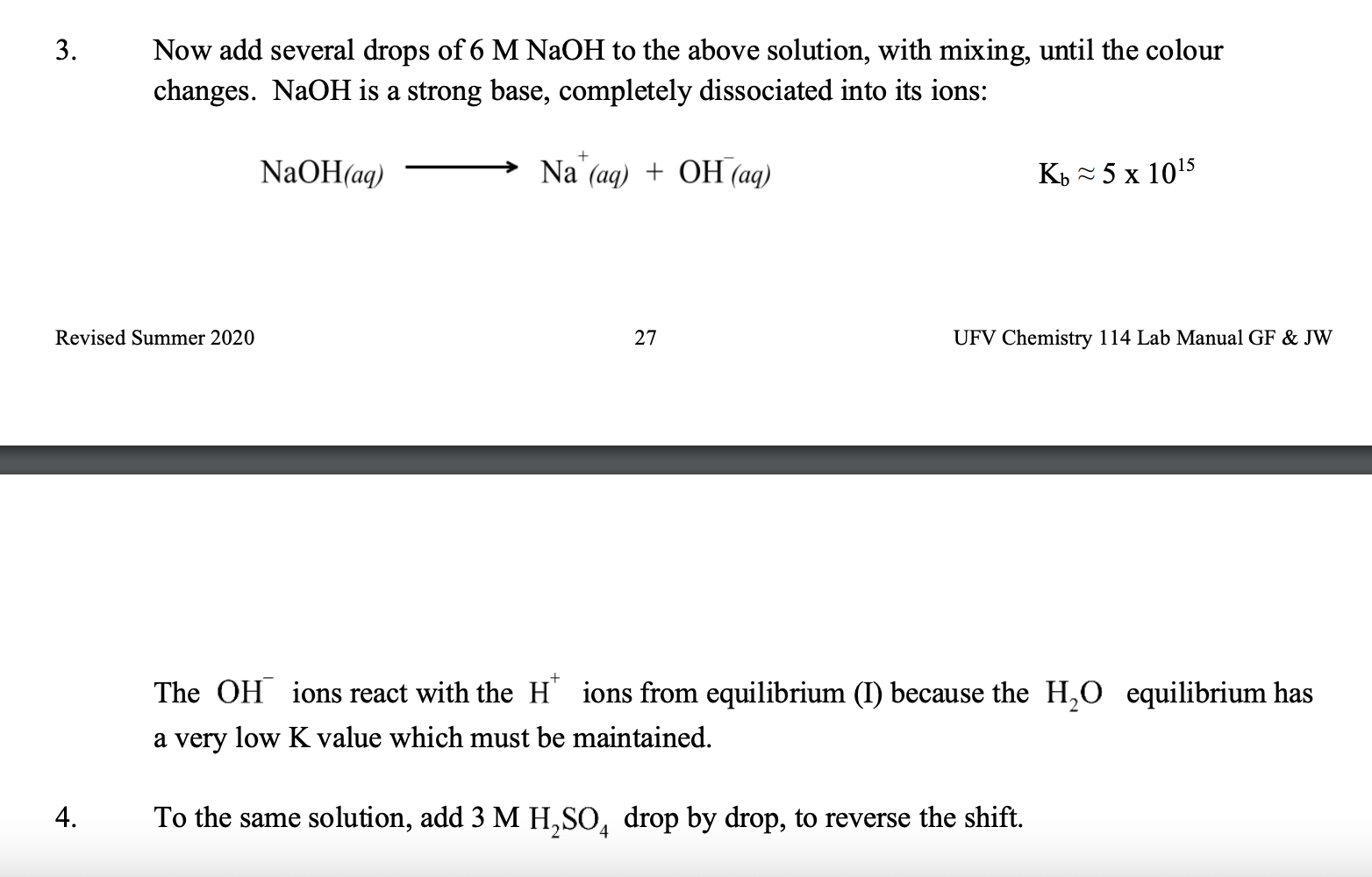 Solved Table 2a. 1 Shifting of an Equilibrium Equilibrium | Chegg.com