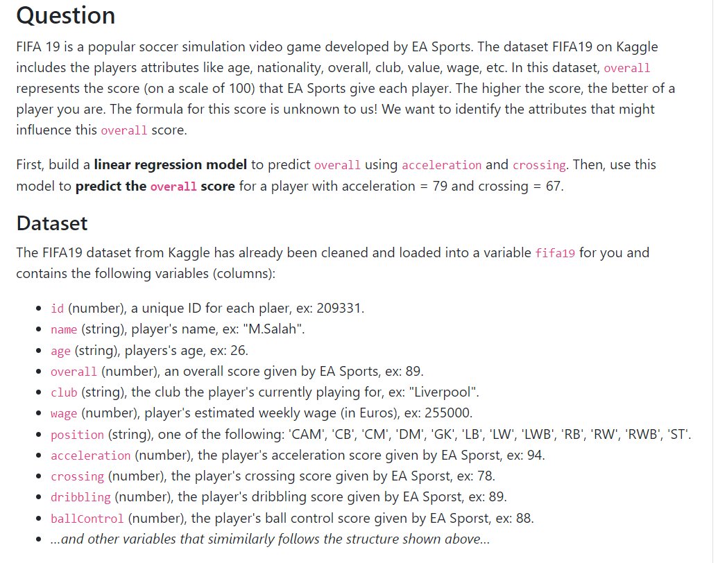 Solved FIFA 19 is a popular soccer simulation video game | Chegg.com