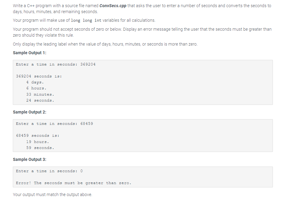 Solved Write A C Program With A Source File Named 0165