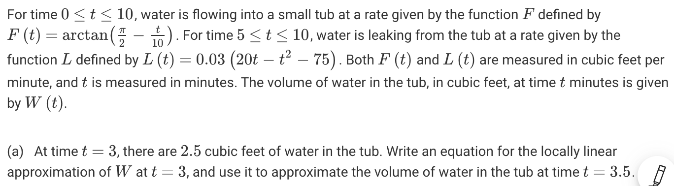 Solved (b) Find W′′(8). Using correct units, interpret the | Chegg.com