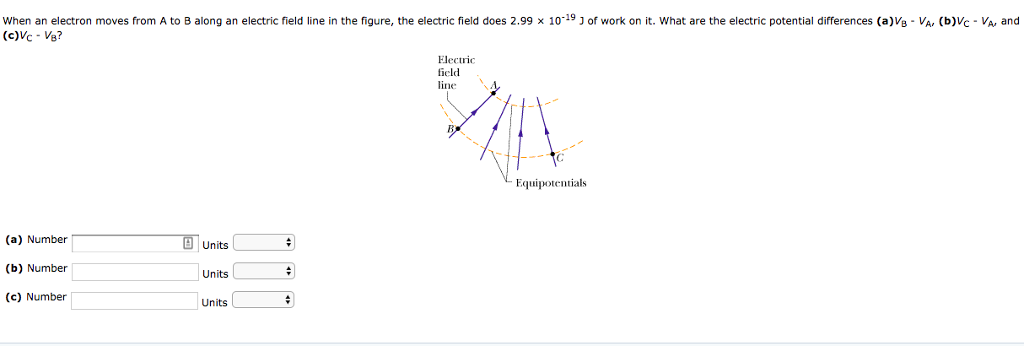 Solved When an electron moves rom A to B along an electric | Chegg.com