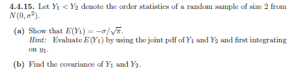 Solved 4.4.15·Let Yi