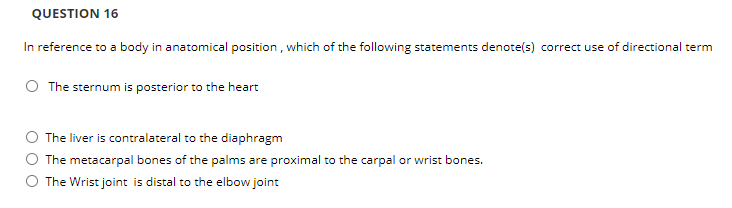 Solved QUESTION 14 The abdominal cavity is lined with a | Chegg.com