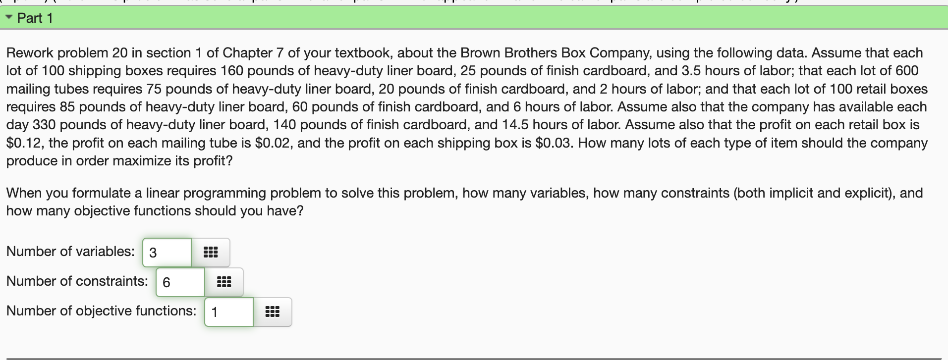 Solved Part 1 Rework problem 20 in section 1 of Chapter 7 of | Chegg.com