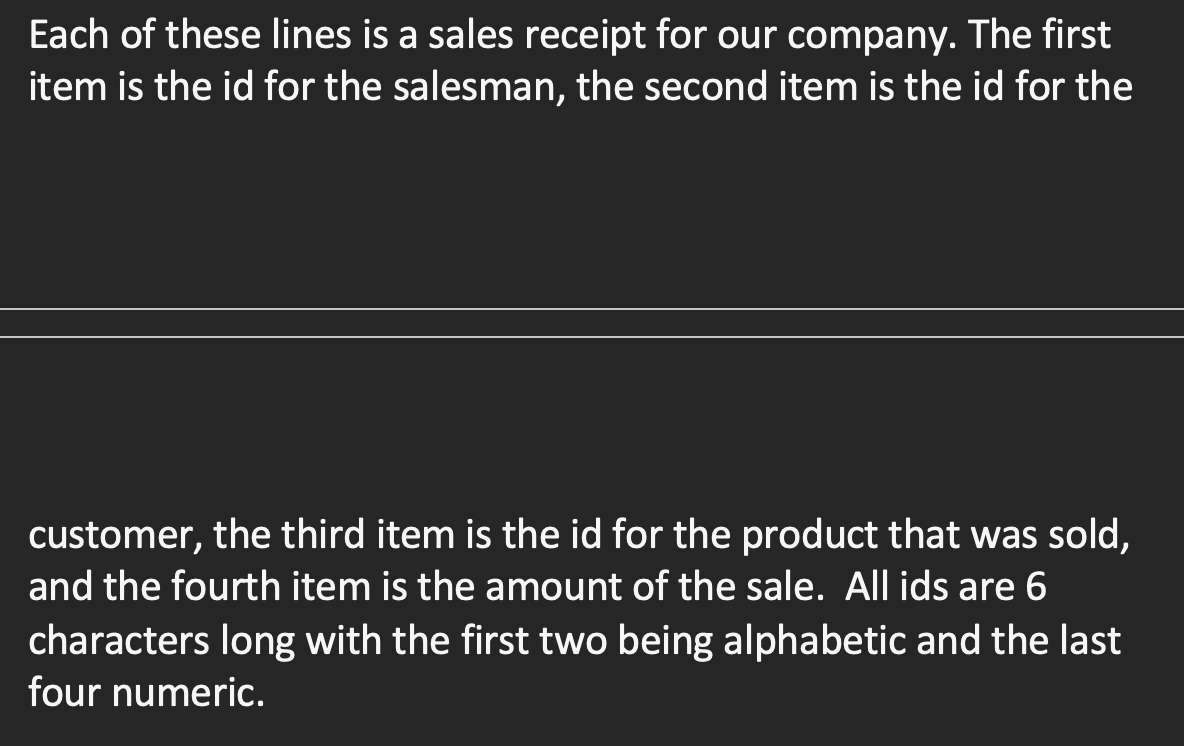Solved This project uses a file similar to the file we used | Chegg.com