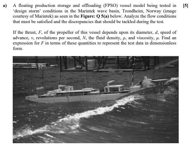 Solved 151 a) A floating production storage and offloading | Chegg.com