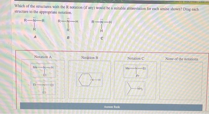 Solved Which of the structures with the R notation (if any) | Chegg.com