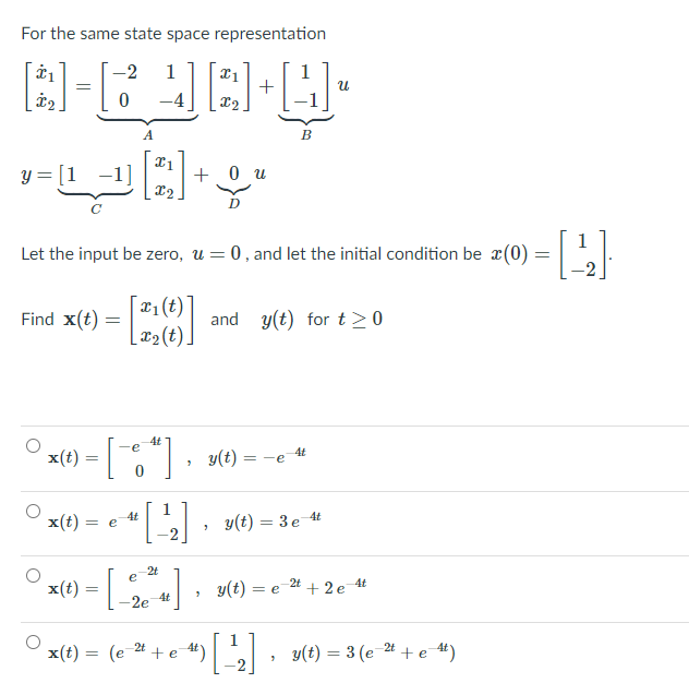 Solved For The Same State Space Representation U [1 ]] [2]