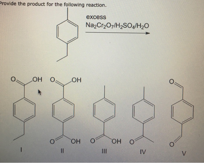 Solved Provide the product for the following reaction. | Chegg.com