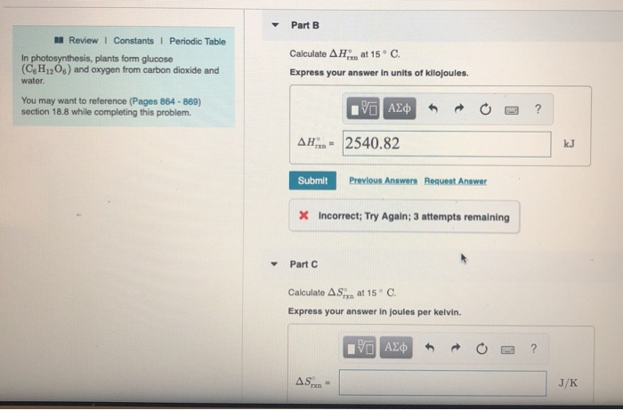 Solved Part B Review l Constants Periodic Table In | Chegg.com