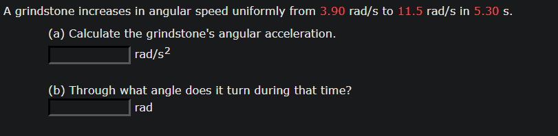 Solved A grindstone increases in angular speed uniformly | Chegg.com