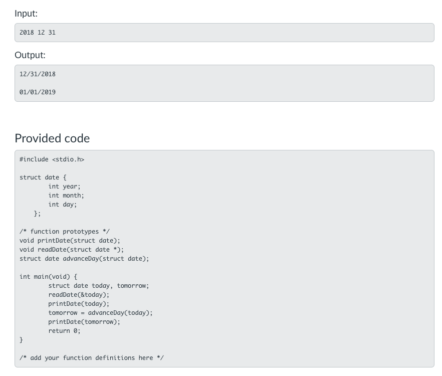 Solved Activity: manipulate structures with functions Submit | Chegg.com