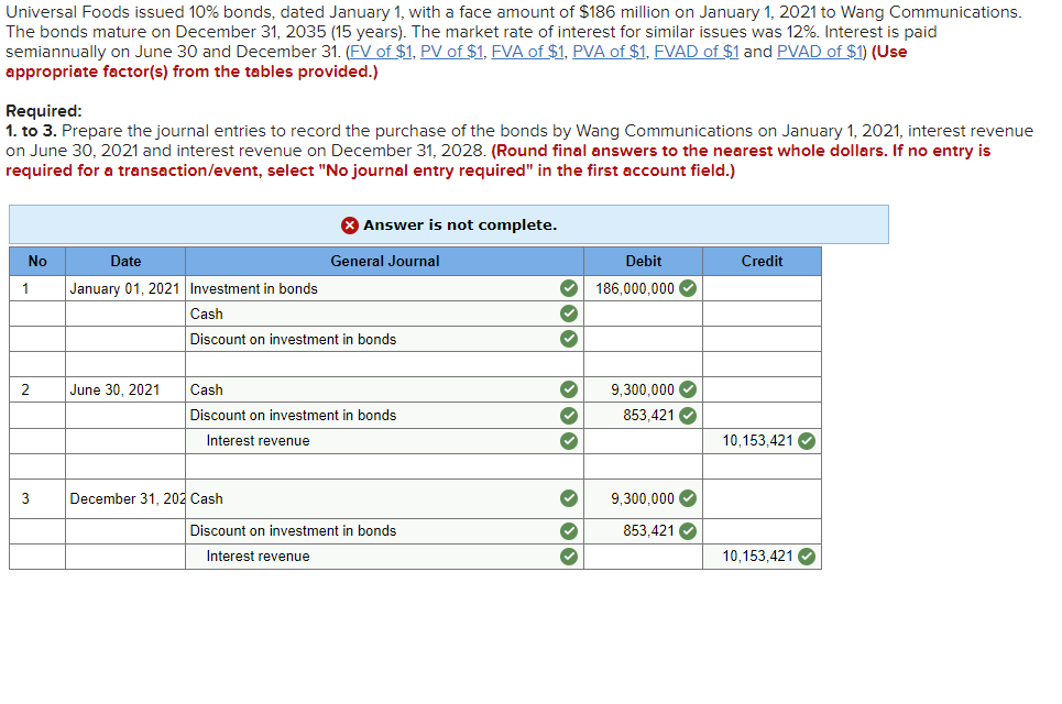 Solved Universal Foods issued 10% bonds, dated January 1, | Chegg.com