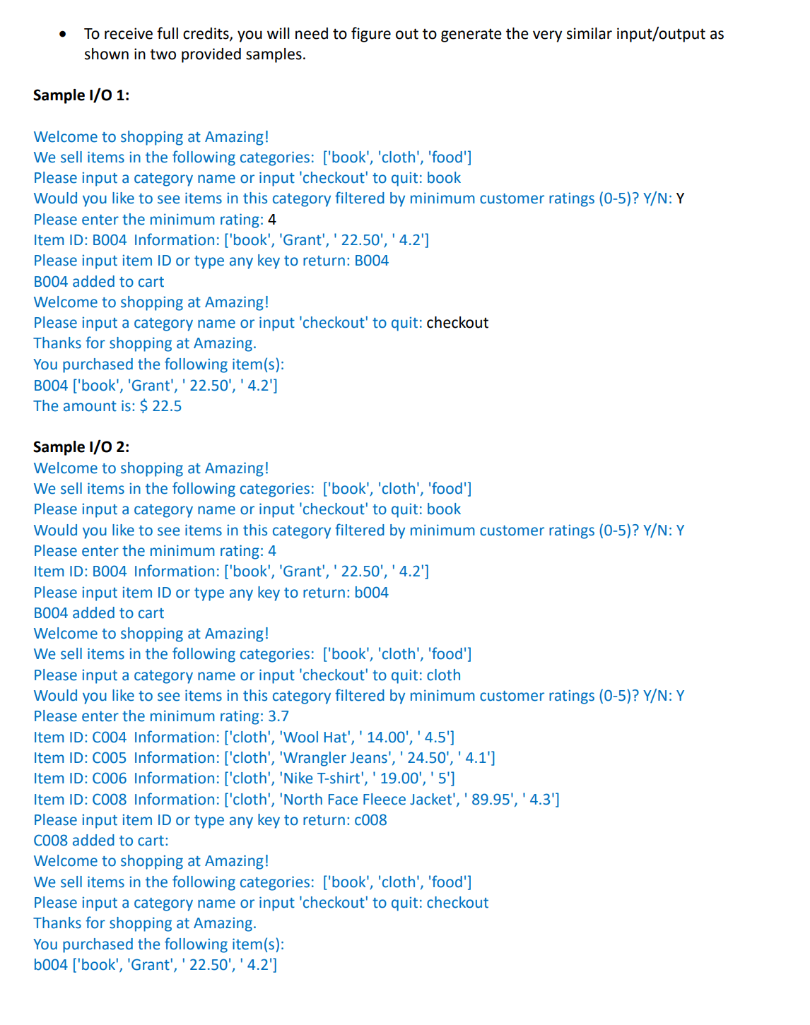 Solved Problem description: Write a python application to | Chegg.com