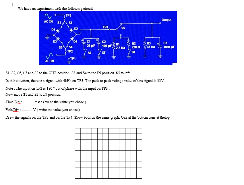 2. We have an exneriment writh the fnllourine cirmit | Chegg.com