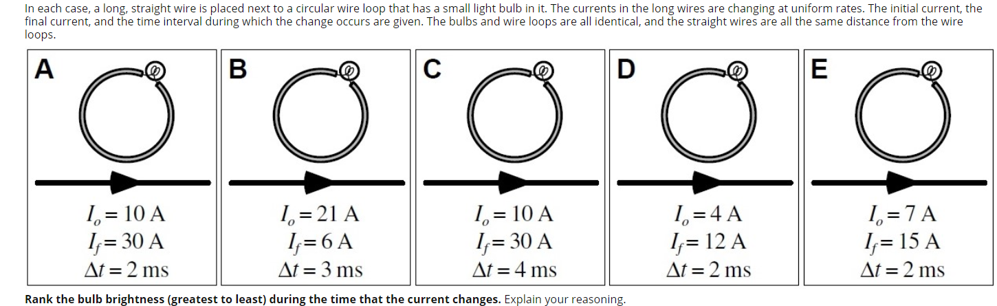 Solved In each case, a long, straight wire is placed next to | Chegg.com