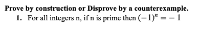 Solved Prove by construction or Disprove by a | Chegg.com