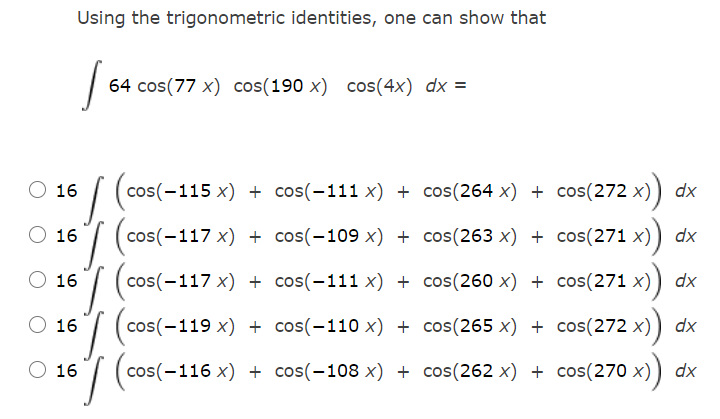 Solved Using the trigonometric identities, one can show that | Chegg.com
