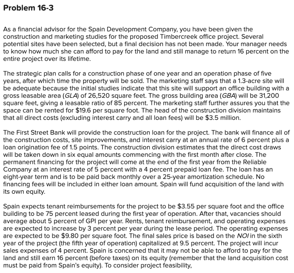 As a financial advisor for the Spain Development | Chegg.com