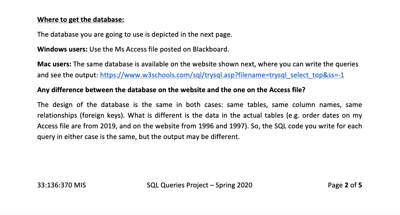 Solved Instructions: Create an SQL for each of the | Chegg.com