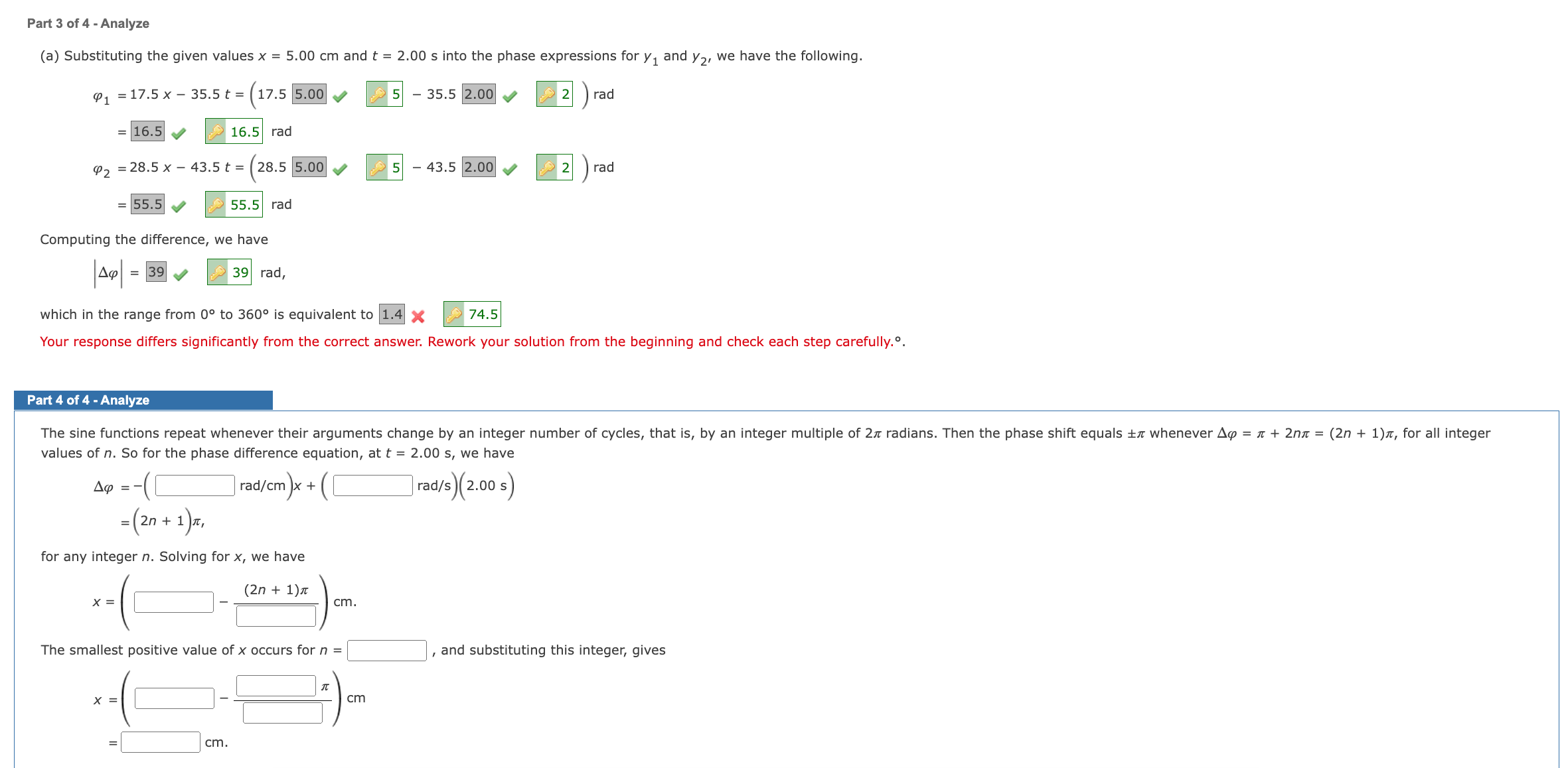 Solved The sine functions repeat whenever their arguments | Chegg.com