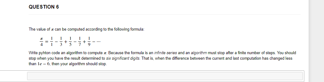 Solved Question 4 Write Pyhton Code An Algorithm To Settle 