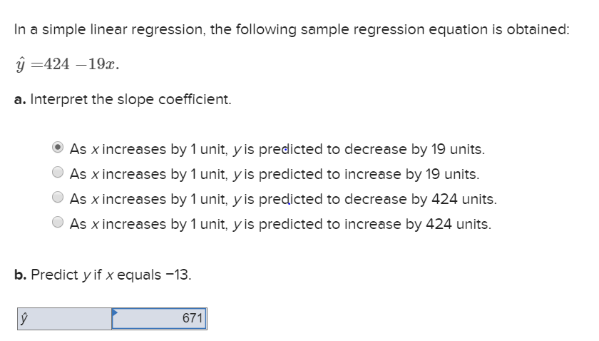 Solved In a simple linear regression, the following sample | Chegg.com
