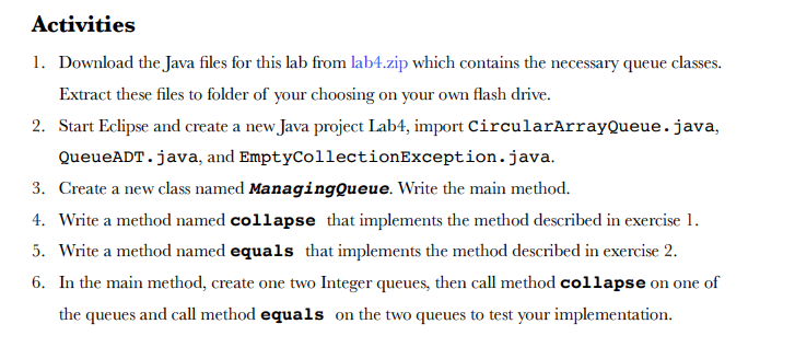 CircularArrayQueue represents an array | Chegg.com