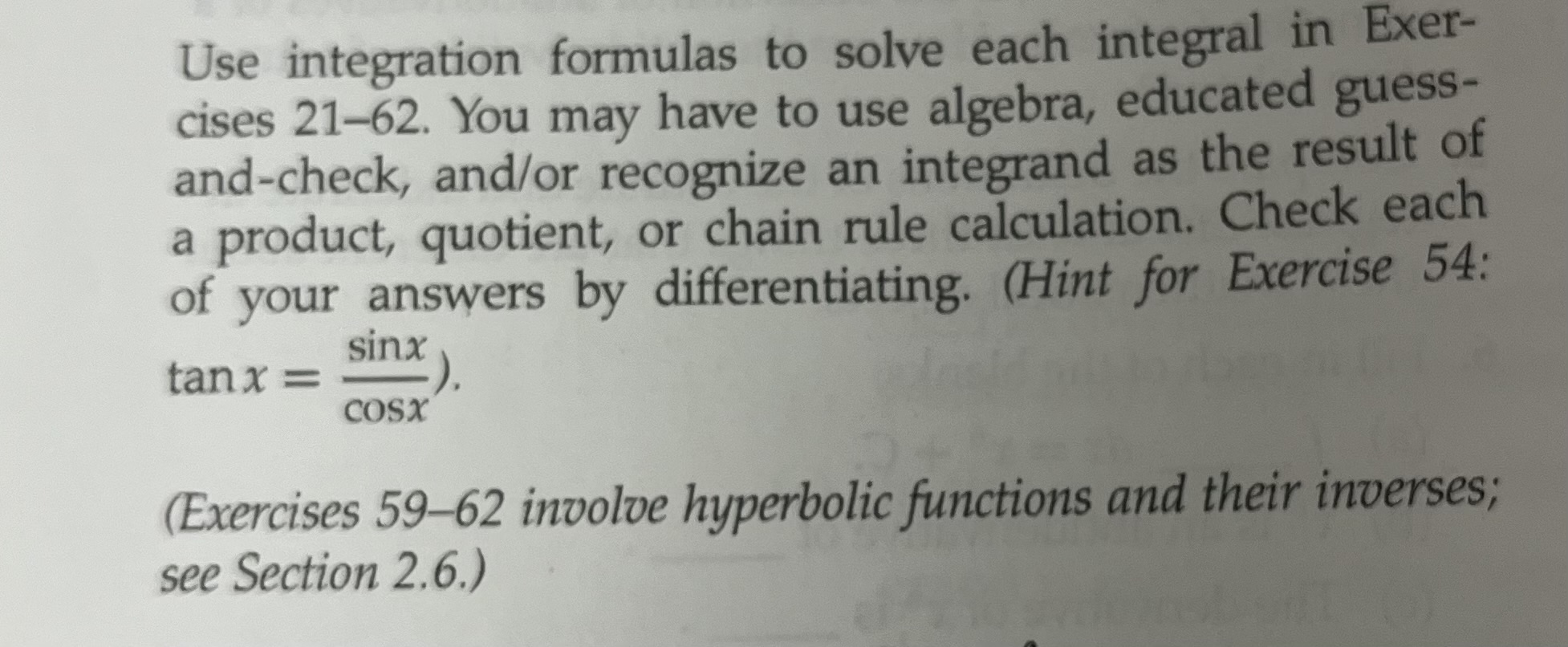 Solved Use integration formulas to solve each integral in | Chegg.com